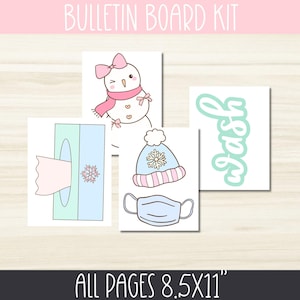 Winter Cold Awareness Bulletin Board Kit. Printable Valentine Bulletin ...