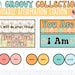 Groovy CLASSROOM DECOR Full Bundle Meet the Teacher | Shapes | Abc's ...