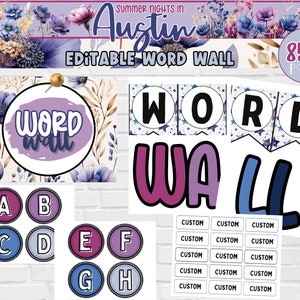 Moody Floral Editable CLASSROOM DECOR Bundle | Elementary Classroom ...