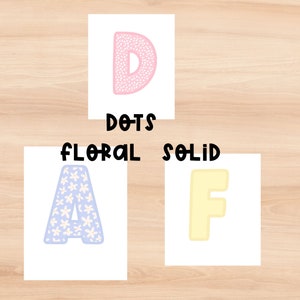 Spring Pastel Bulletin Letters | Large Bulletin Letters | Flower ...