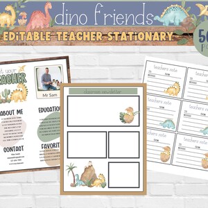 Dinosaur Editable CLASSROOM DECOR Bundle | Elementary Classroom Decor ...