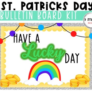 St. Patricks Printable Bulletin Kit. Leprechauns Welcome. Kindness St ...