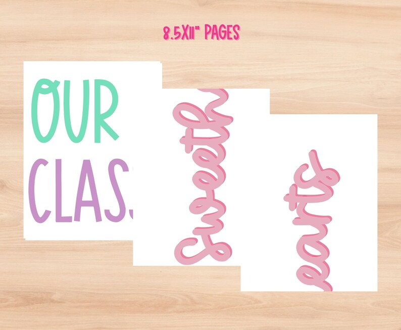 Candy Hearts Our Class is Full of SWEETHEARTS Bulletin Board - Etsy