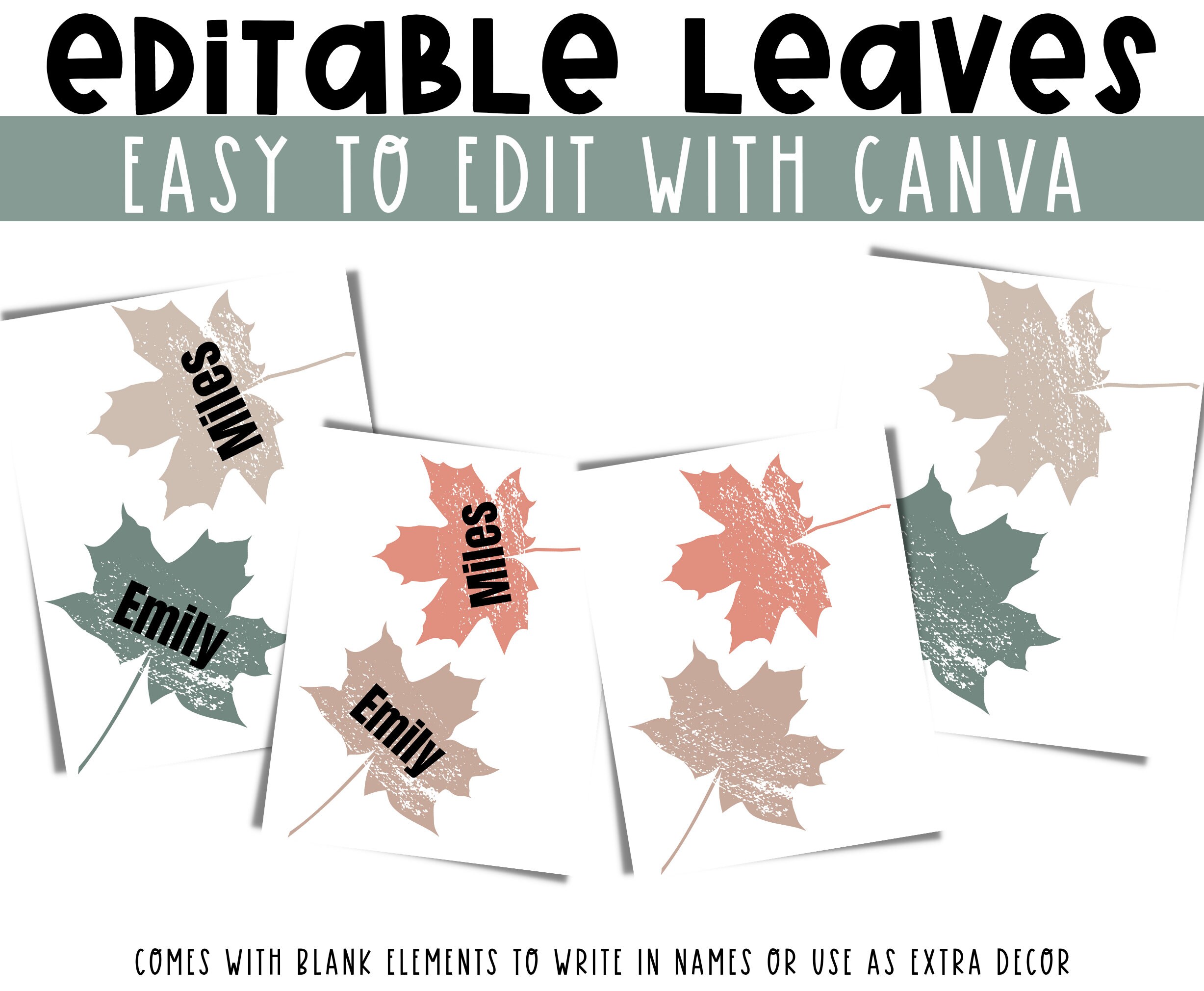 Be Leaf in Yourself Boho Fall Bulletin Board Kit DIY Fall - Etsy