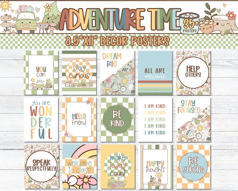 Adventure Time Theme Editable CLASSROOM DECOR Bundle | Elementary ...