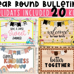 Printable Bulletin Board Bundle of 20 Kits. Holiday Bulletin Board Kit ...