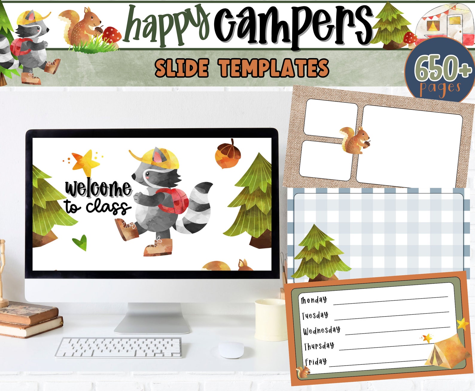 Summer Camp Theme CLASSROOM DECOR Bundle Elementary - Etsy