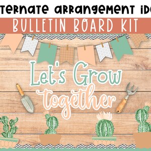 Boho Cacti Back to School Bulletin Board Kit | Easy and Modern ...