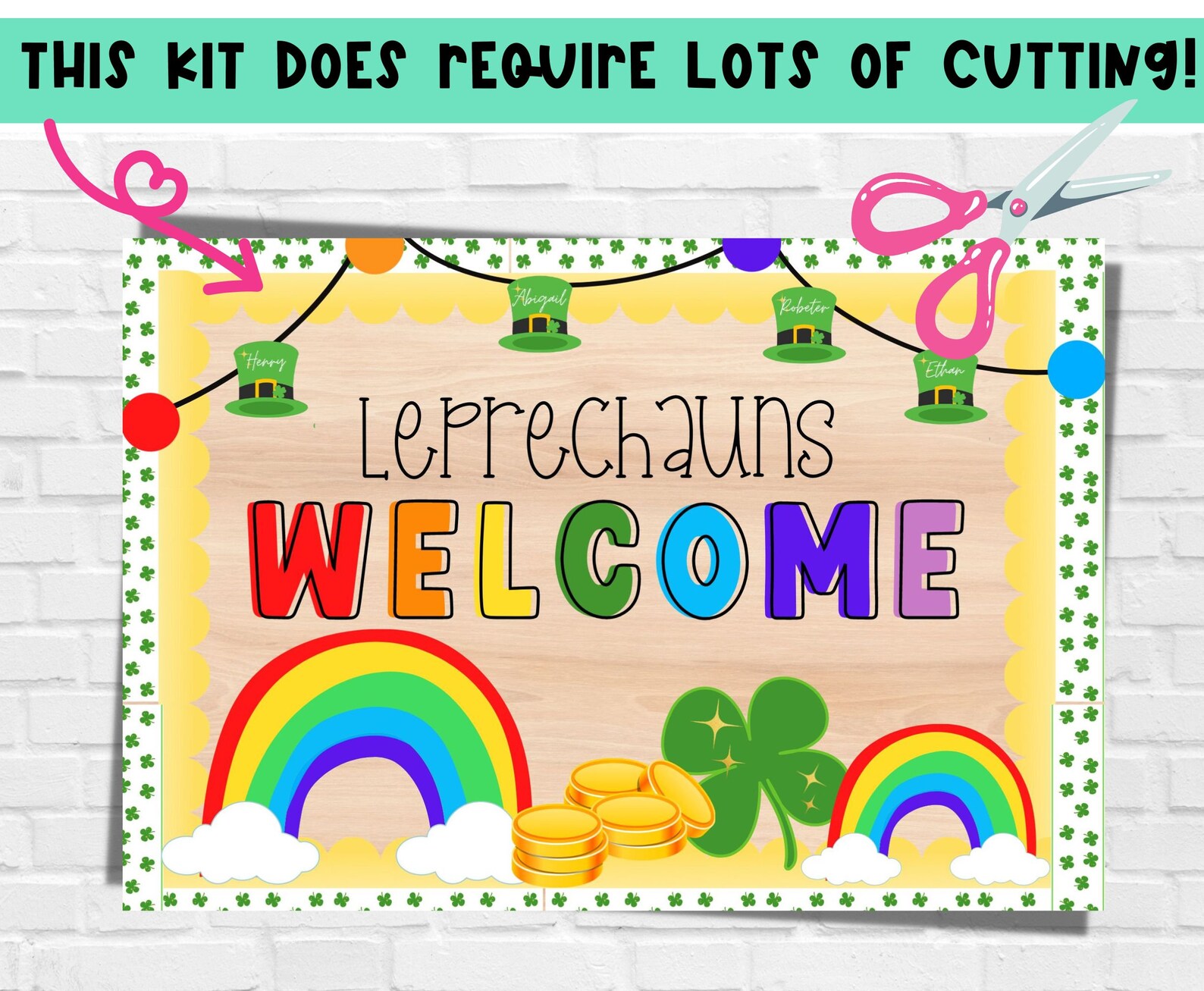 St. Patricks Printable Bulletin Kit. Leprechauns Welcome. Kindness St ...