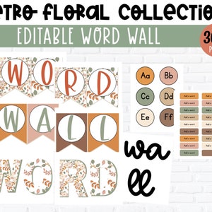 Retro Flower CLASSROOM DECOR Full Bundle Meet the Teacher | Shapes ...