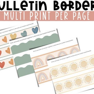 Boho Rainbow Back to School Bulletin Board Kit | Easy and Modern ...