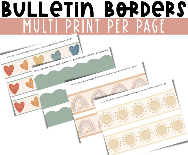 Boho Rainbow Back to School Bulletin Board Kit | Easy and Modern ...