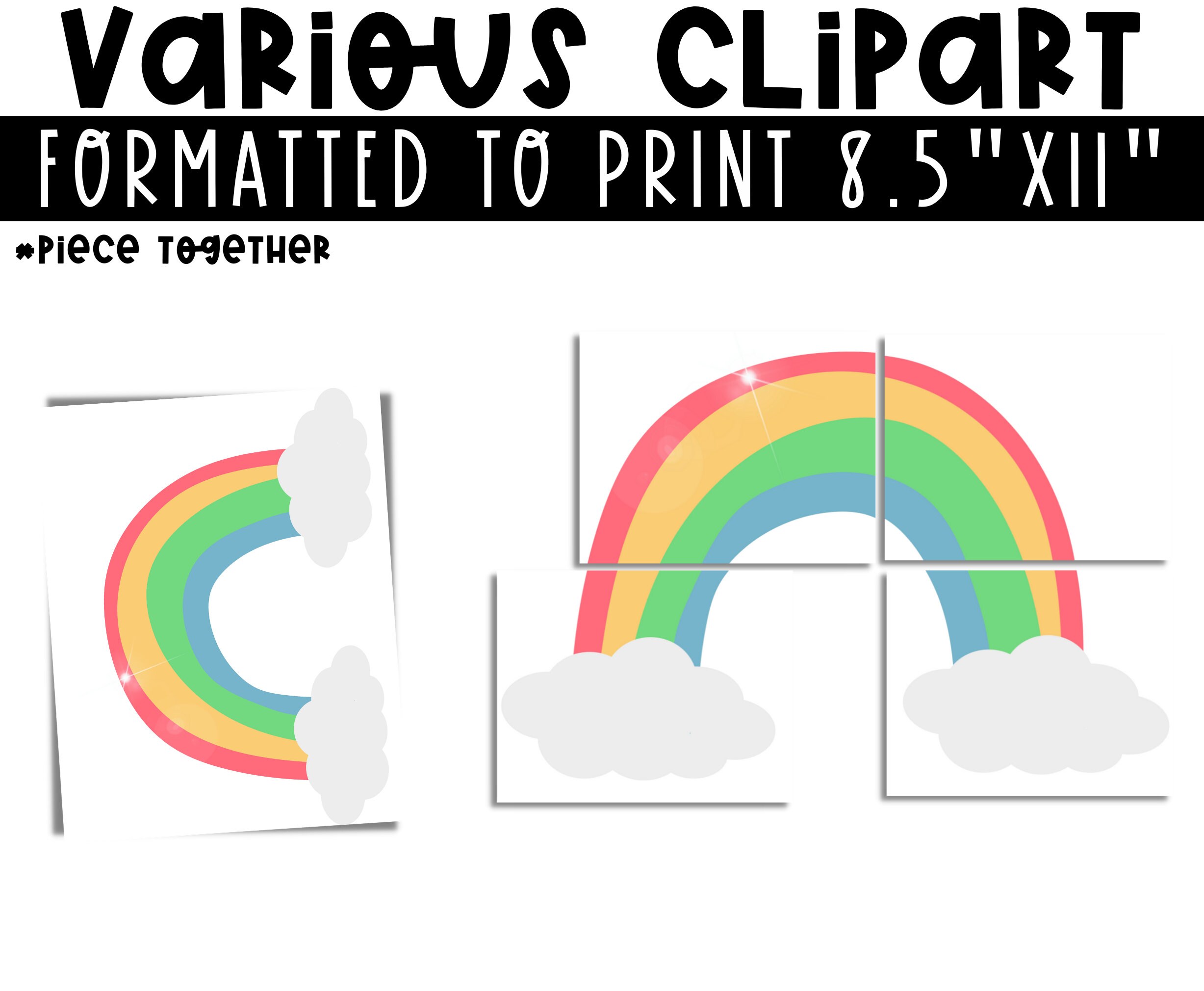 Rainbow Bulletin Board Kit Back to School Editable Bulletin - Etsy