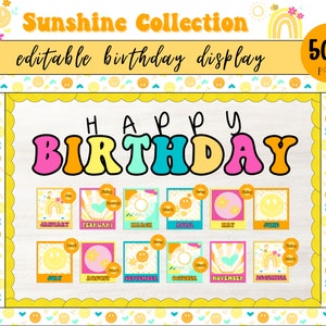 Bright Sunshine Editable CLASSROOM DECOR Bundle | Elementary Classroom ...