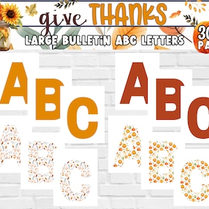 Thanksgiving Theme Editable Holiday Classroom Decor Bundle | Modern ...