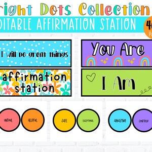Bright Dots CLASSROOM DECOR Full Bundle Meet the Teacher | Shapes | Abc ...