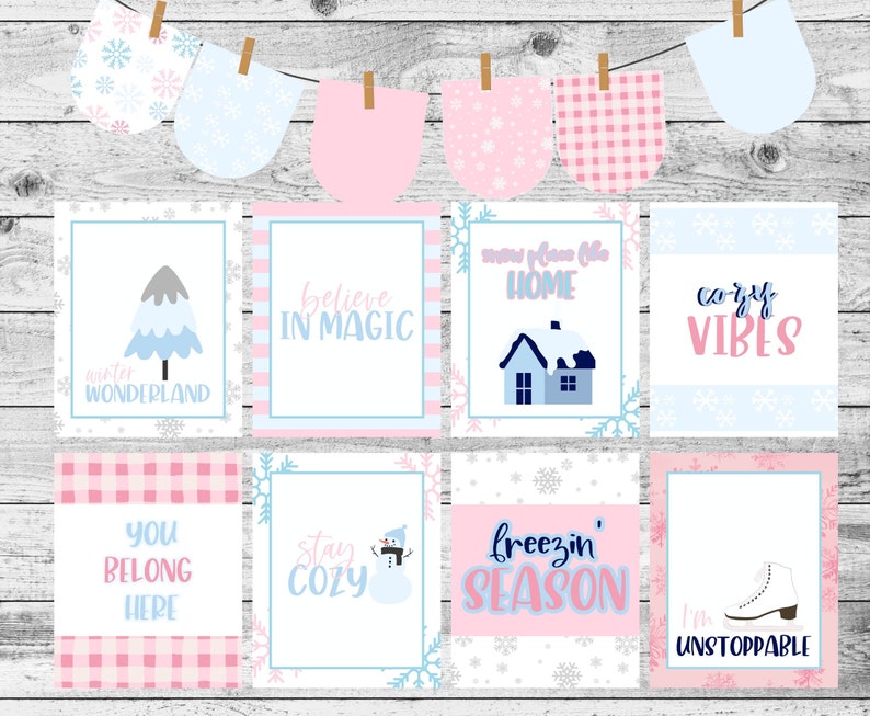 Winter Bulletin Board Kit Printable. Snowman Classroom Decor. - Etsy