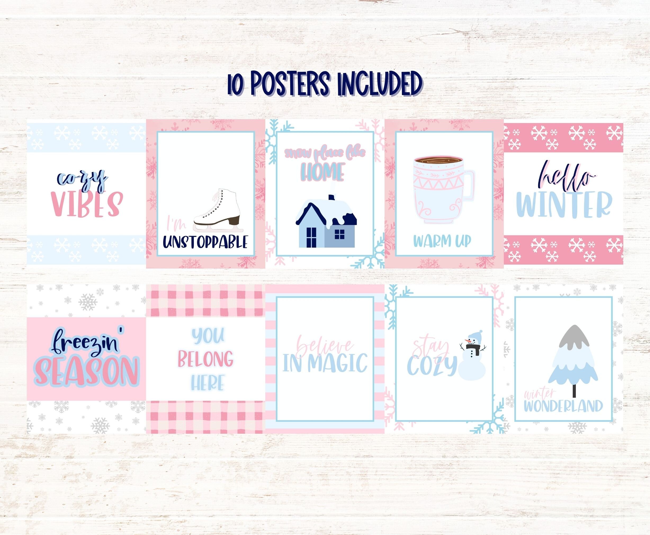Winter Wonderland Bulletin Kit. January Printable Classroom - Etsy