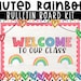 Rainbow Bulletin Board Kit Back to School Editable Bulletin Board Easy ...