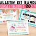 Printable Bulletin Board Bundle of 20 Kits. Holiday Bulletin Board Kit ...
