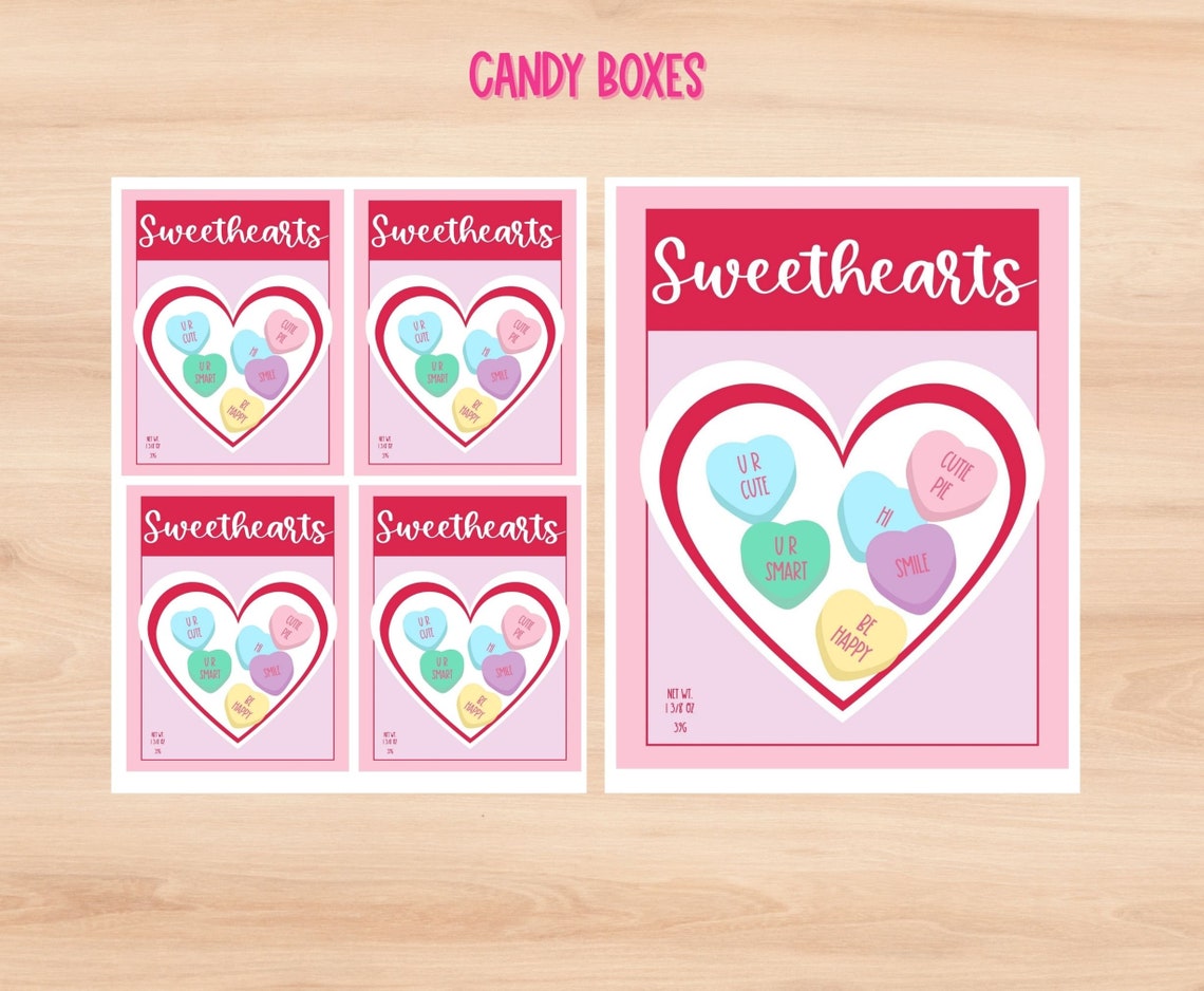 Candy Hearts Our Class is Full of SWEETHEARTS Bulletin Board - Etsy