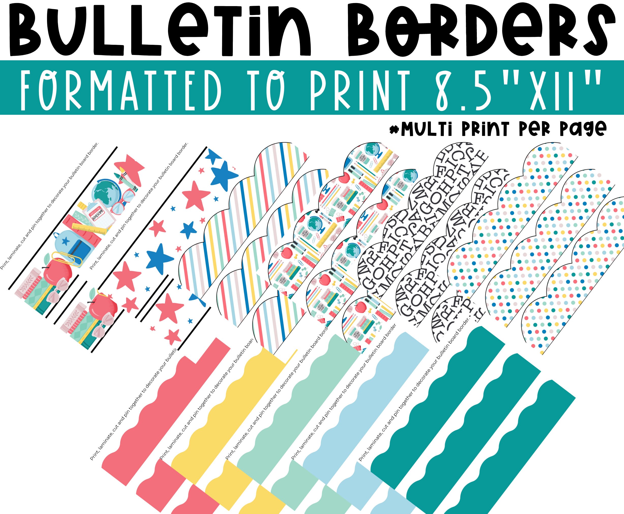 Back to School Bulletin Board Kit Back to School Editable - Etsy