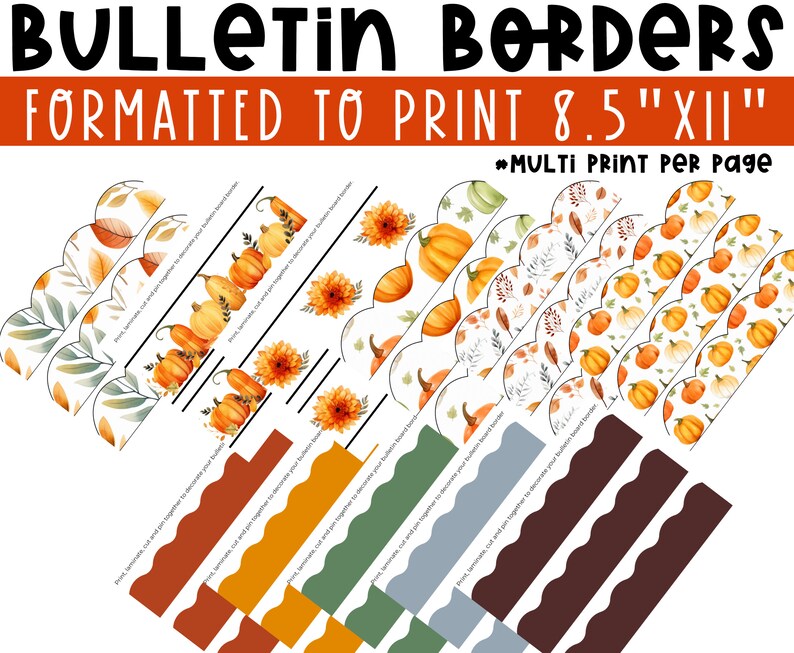 Fall Thanksgiving Bulletin Board Kit | Fall Bulletin Board | Boho ...