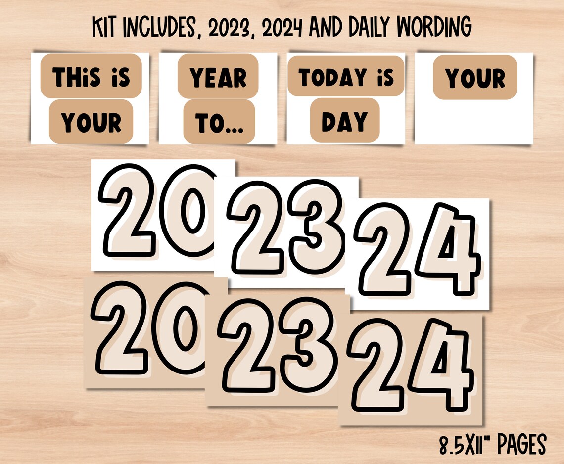 Daily Affirmation Bulletin Board Kit Printable Boho Bulletin - Etsy