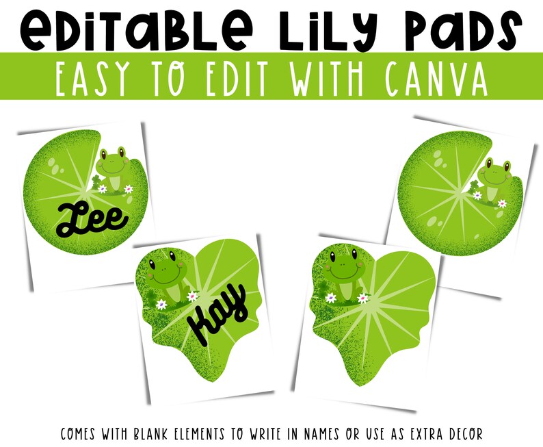 Spring Frog Bulletin Kit. Hopping Into Spring Editable. Bloom - Etsy