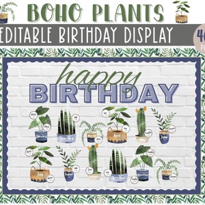 Boho Plants CLASSROOM DECOR Full Bundle Meet the Teacher | Shapes | Abc ...