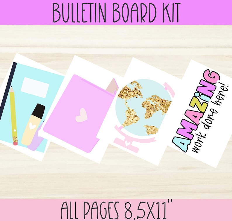 Amazing Work Bulletin Board Kit. Printable Student Work Bulletin Board ...