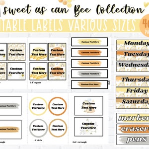 Bee Editable CLASSROOM DECOR Bundle | Elementary Classroom Decor ...