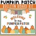 Welcome to Our Pumpkin Patch Bulletin Board Kit. Fall Bulletin Board ...