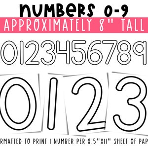 Bulletin Board Letters Printable Large Alphabet and Number Posters ...