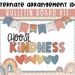 Boho Rainbow Back to School Bulletin Board Kit | Easy and Modern ...
