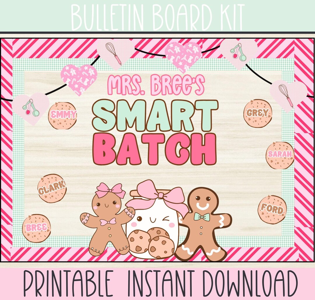 SMART Batch | Smart Cookies Christmas Editable Bulletin Board ...