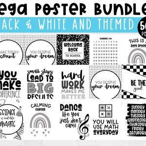CLASSROOM Poster Bundle| Educational CLASSROOM Decor Posters| Bulletin ...