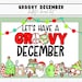 GROOVY December Bulletin Board Kit Christmas Bulletin Kit Holiday ...