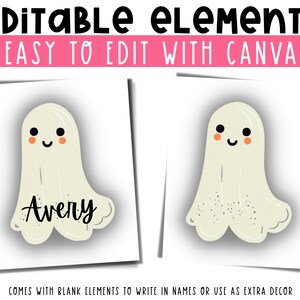 Pastel Ghost Happy Halloween Bulletin Board Kit | Fall Bulletin Board ...