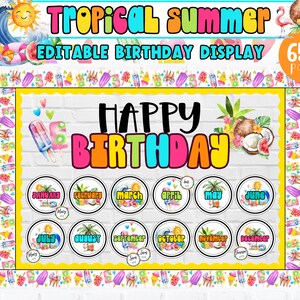 Bright Tropical Summer CLASSROOM DECOR Bundle | Elementary Classroom ...