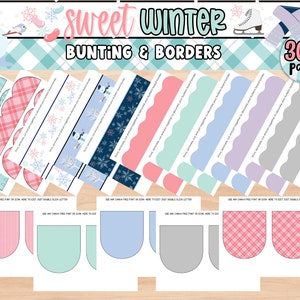 Pastel Winter Theme Editable Classroom Decor Bundle Modern Elementary ...