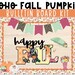Pumpkin Patch Boho Fall Bulletin Board Kit Fall Bulletin - Etsy