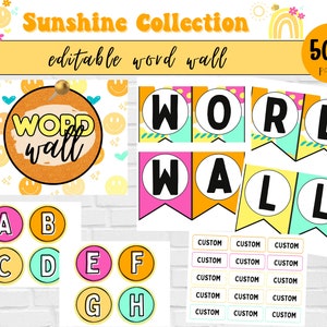 Bright Sunshine Editable CLASSROOM DECOR Bundle | Elementary Classroom ...