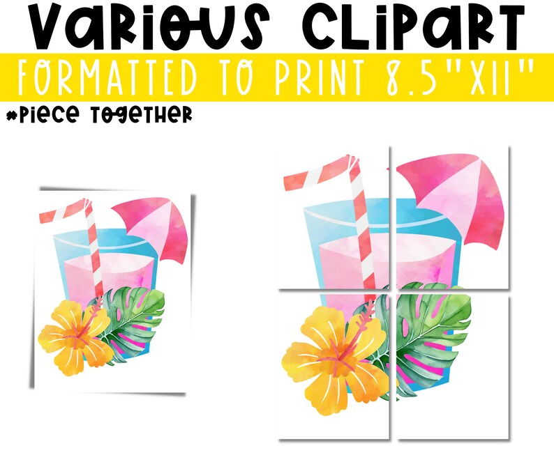 Bright Summer Pool Party Editable Bulletin Board Kit - Etsy