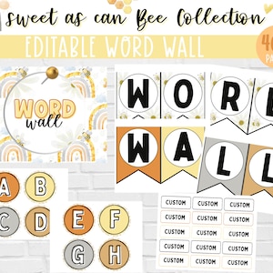 Bee Editable CLASSROOM DECOR Bundle | Elementary Classroom Decor ...