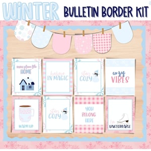 Winter Wonderland Bulletin Kit. January Printable Classroom Borders ...