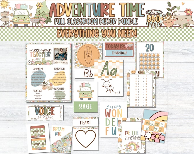 Fantasy Enchanted Forest Classroom Theme Decor Bundle for Middle or ...