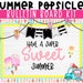 Summer Popsicle Bulletin Board Kit | Editable Summer Bulletin Board Kit ...