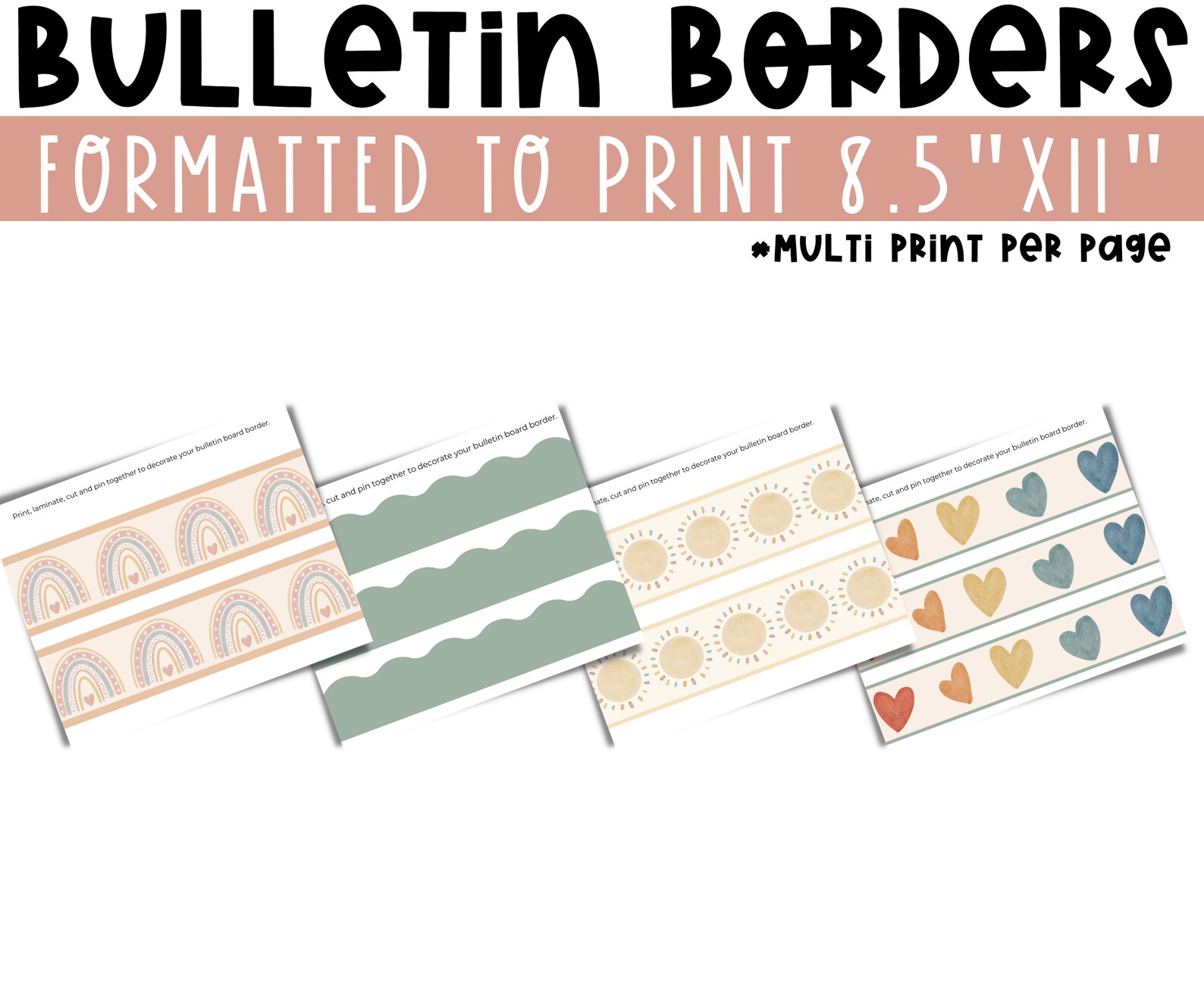 Boho Rainbow Classroom Birthday Display Rustic Boho - Etsy