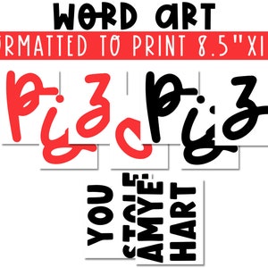 Valentine Pizza Bulletin Board Kit. Editable Valentine's Themed ...